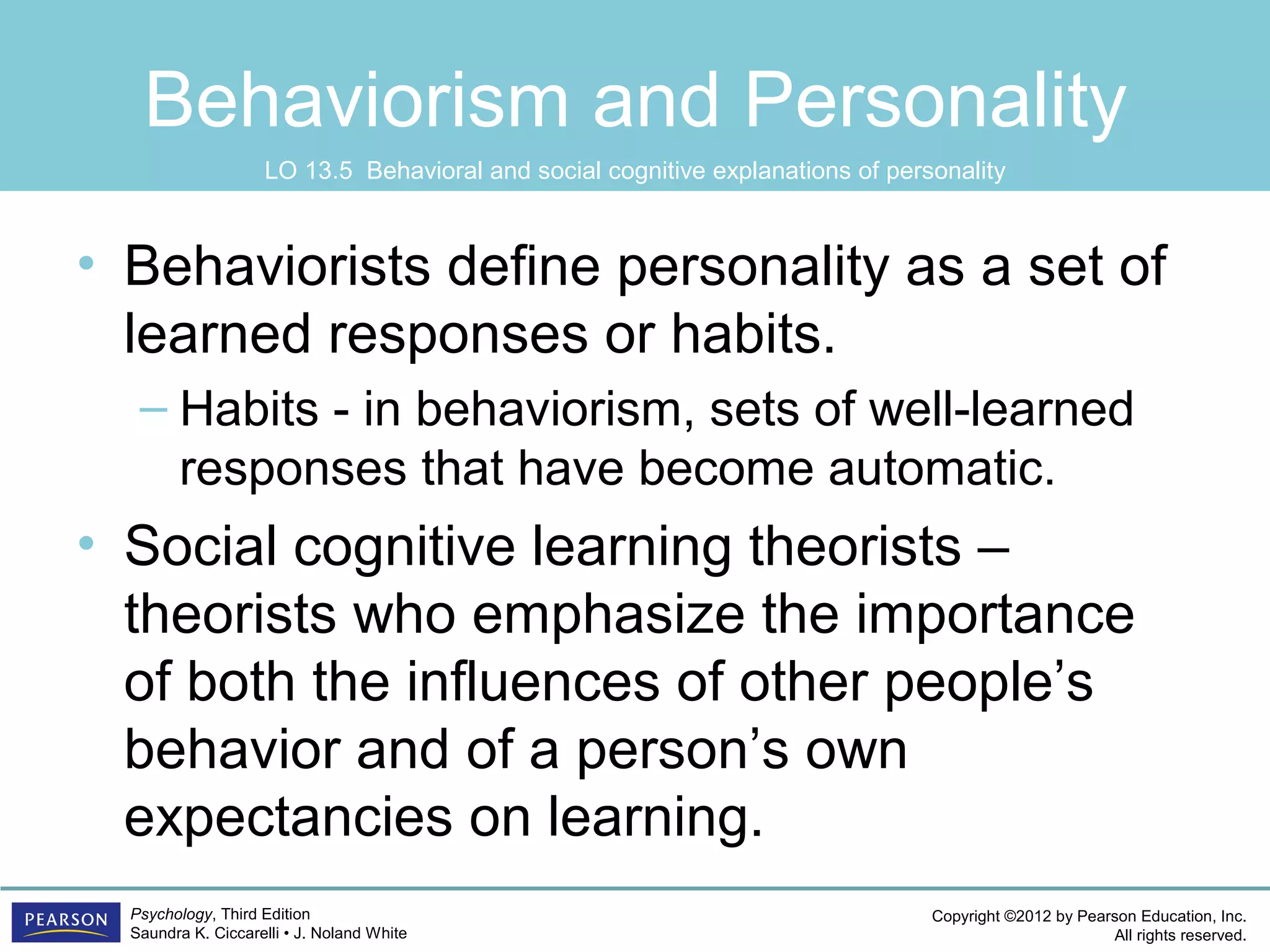 PSYC1101 Chapter 13 PowerPoint | PPT