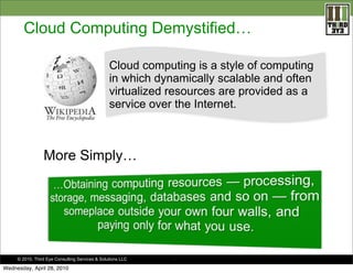 Cloud Computing Services Intro | PDF | Cloud Computing | Internet