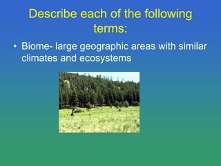 3 Ecology_review.ppt | Biological Sciences | Science
