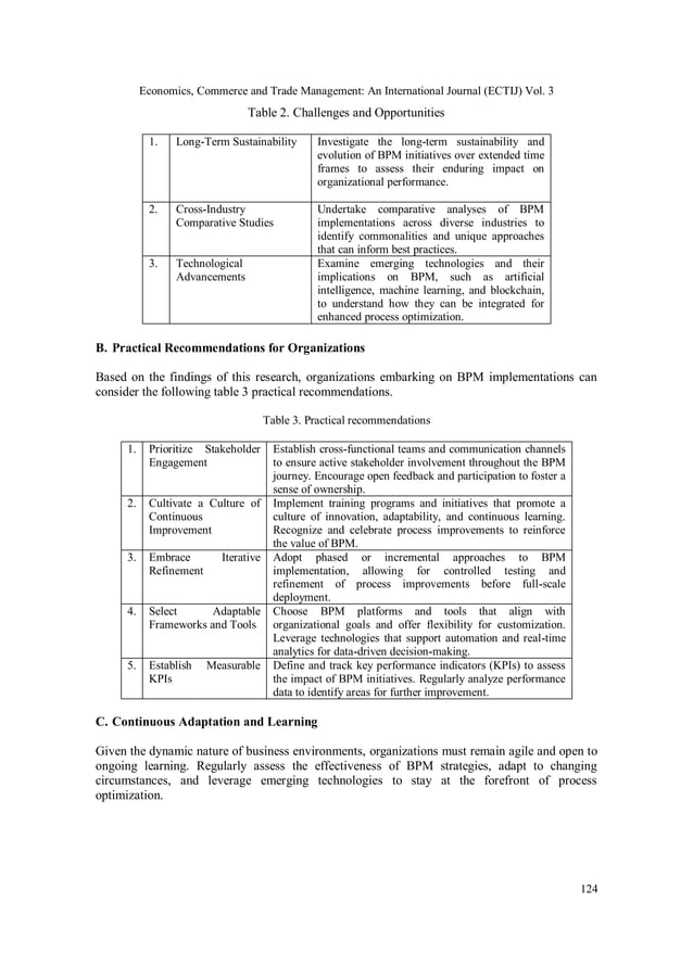 NAVIGATING THE BUSINESS PROCESS MANAGEMENT (BPM) IMPLEMENTATION JOURNEY: STRATEGIES FOR MERGING ...