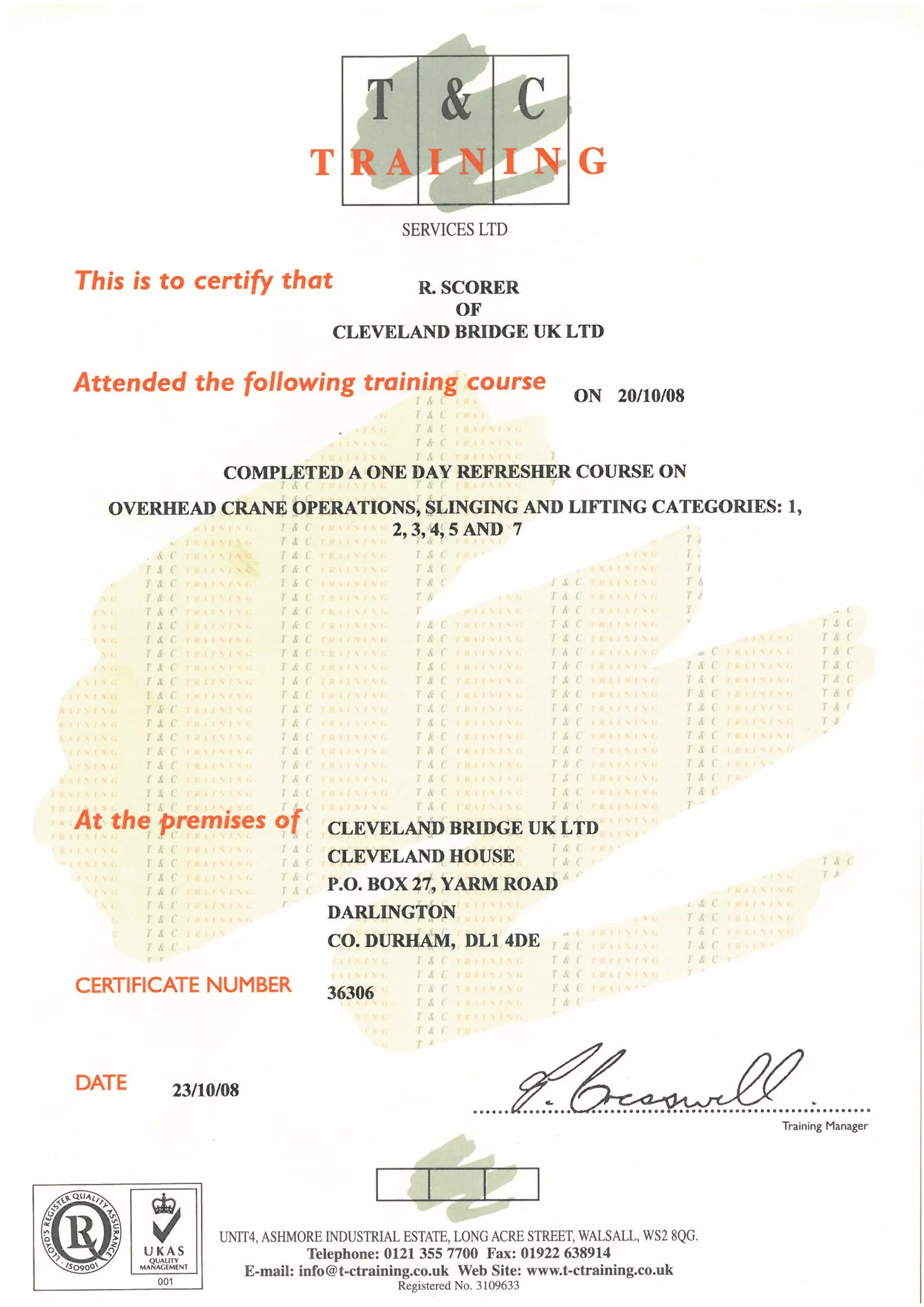 Crane opperation S&L | PDF