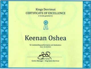 Kings - Outstanding Work Certificate | PPT