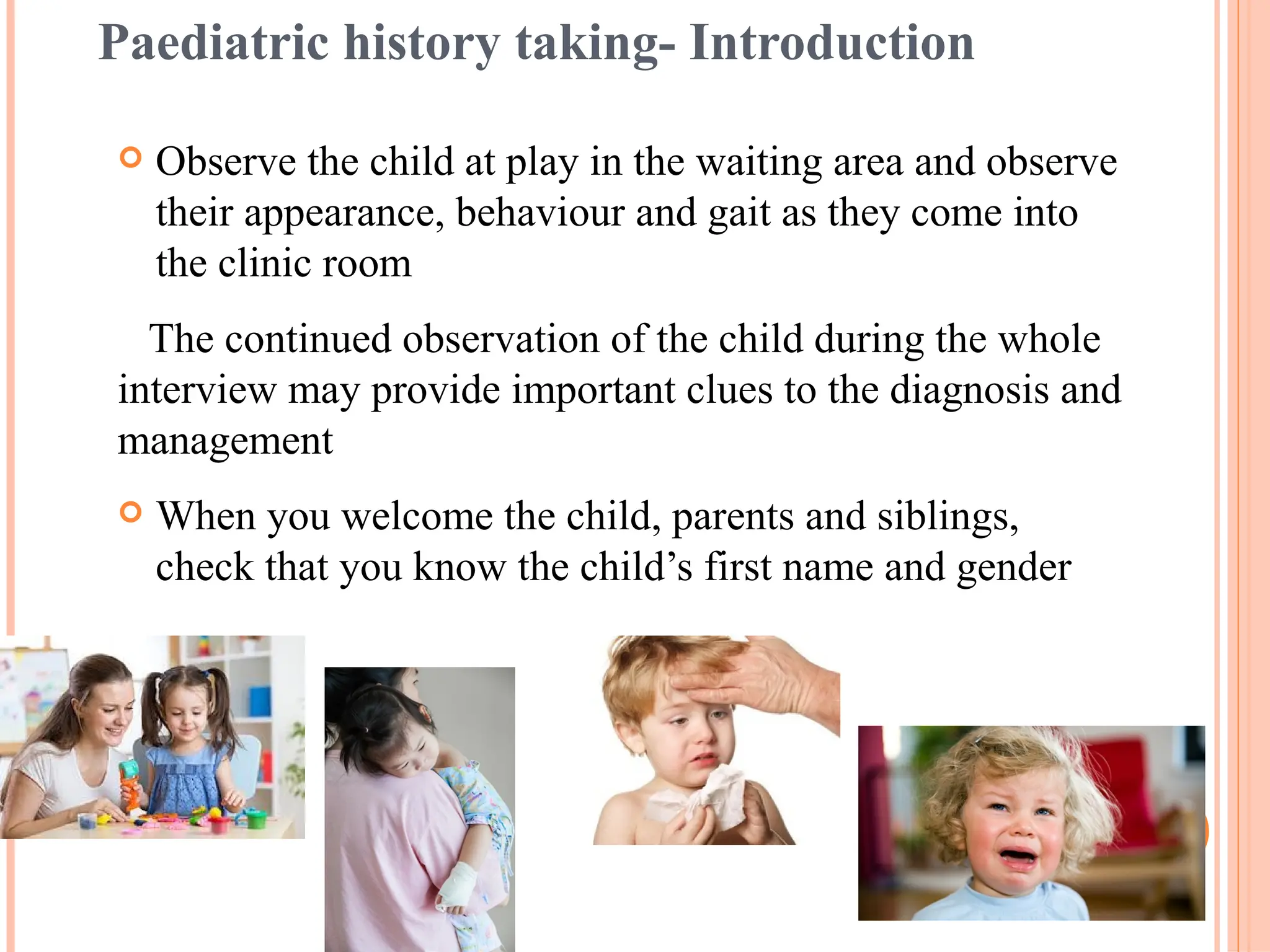 history taking in pediatrics patient by Dr yousef Ayman alsetif | PDF ...