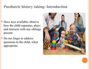 history taking in pediatrics patient by Dr yousef Ayman alsetif | PDF ...