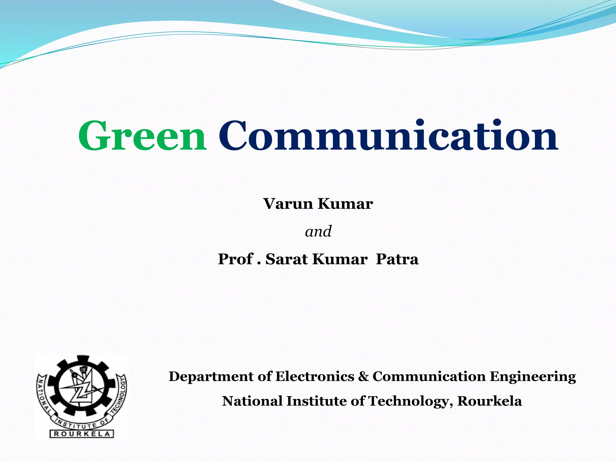 Green Communication | PPTX