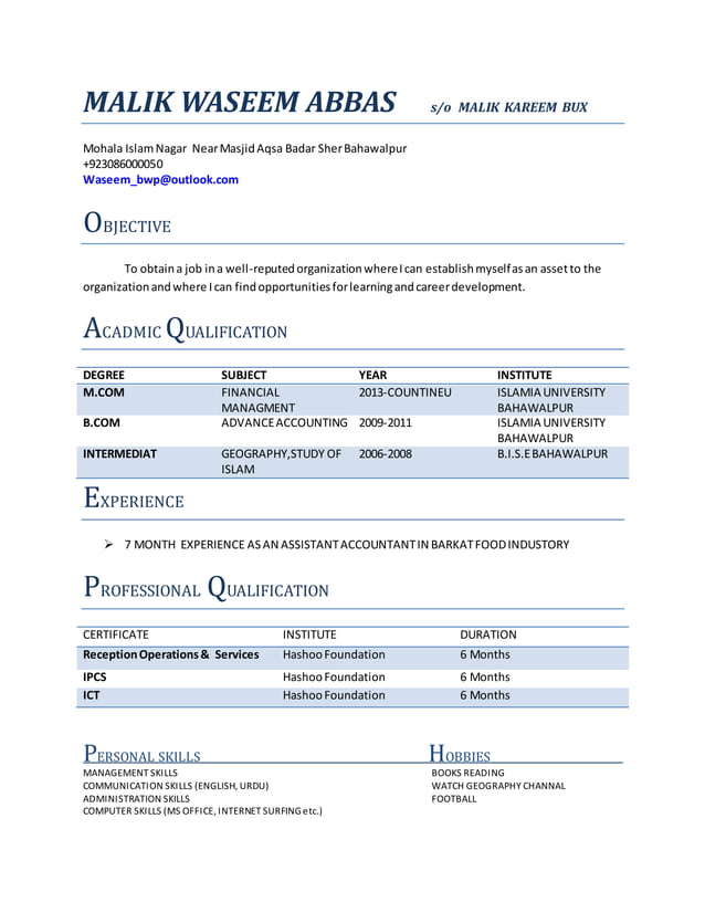 MALIK WASEEM ABBASs | DOCX | Islam | Religion & Spirituality