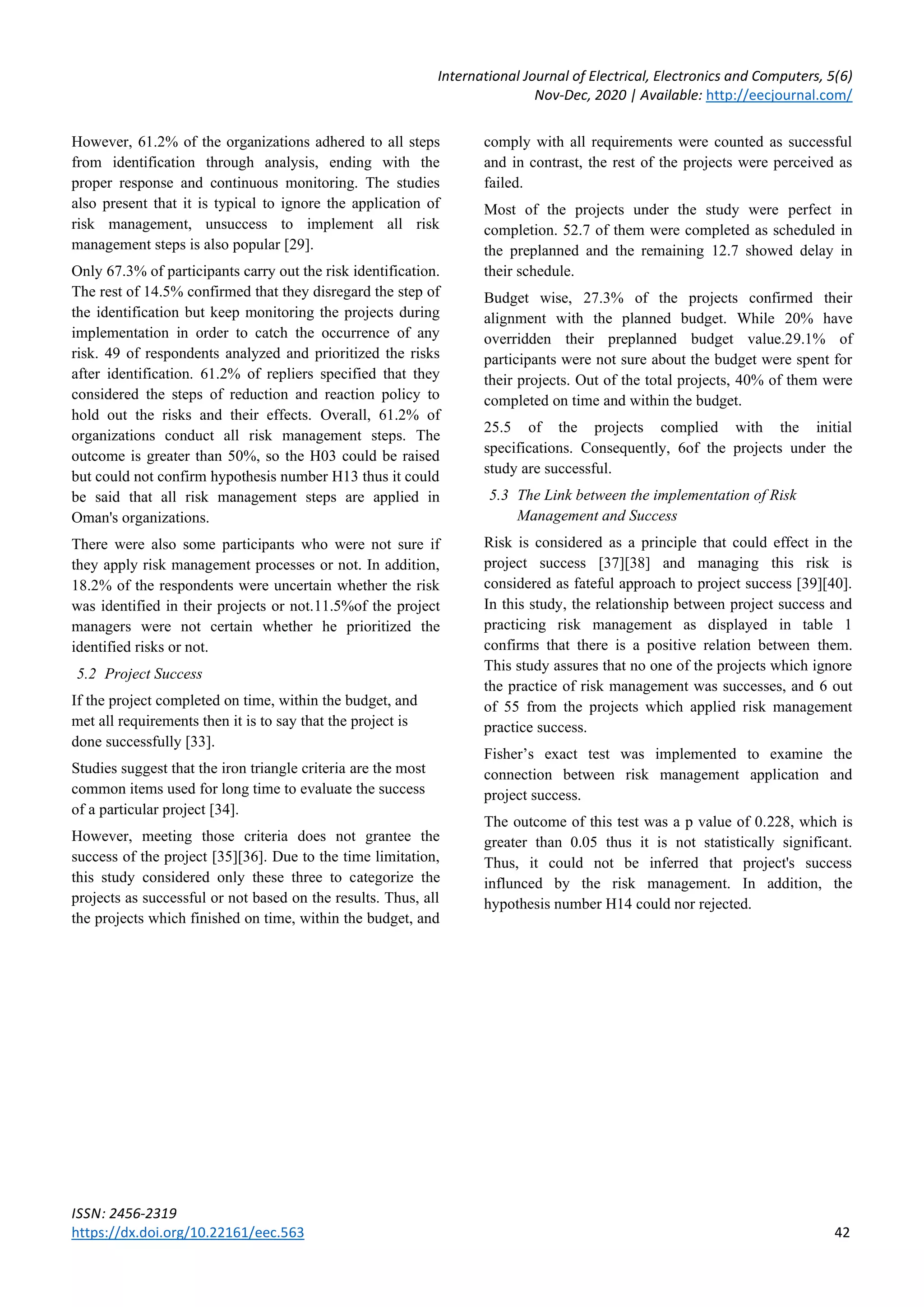 Software Project Risk Management Practice in Oman | PDF