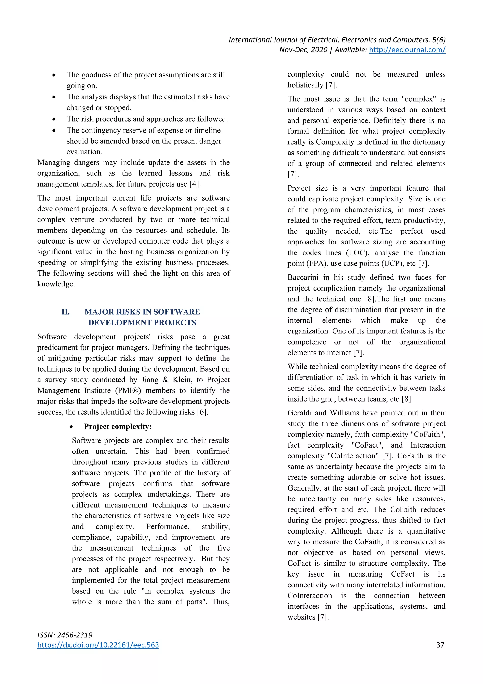 Software Project Risk Management Practice in Oman | PDF