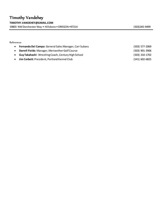 TimothyJAVandeheyResume | PDF