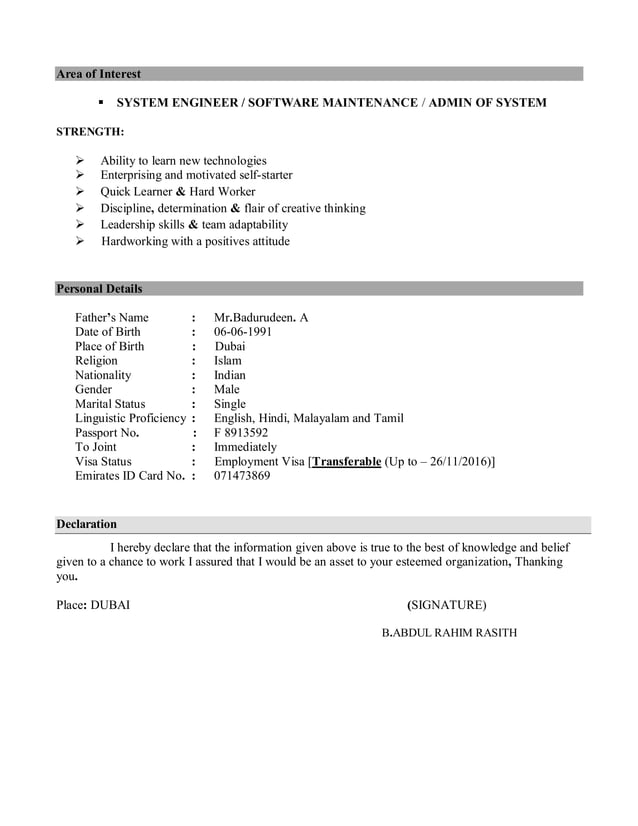 RASITH C.V. | PDF | Operating Systems | Computer Software and Applications