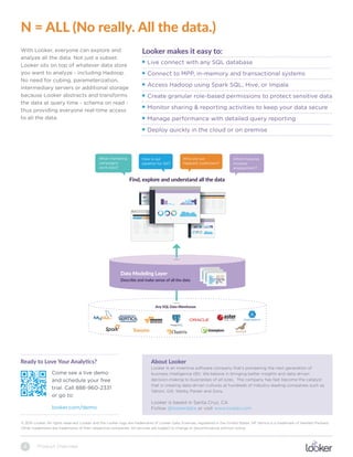 Looker Product Overview | PDF