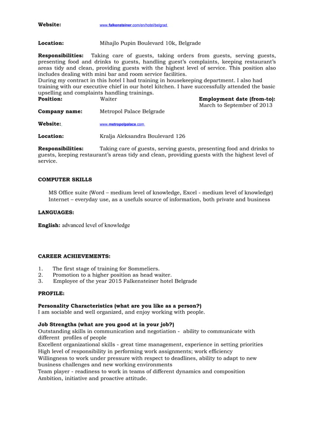 CV Nenad Nikolcic | PDF