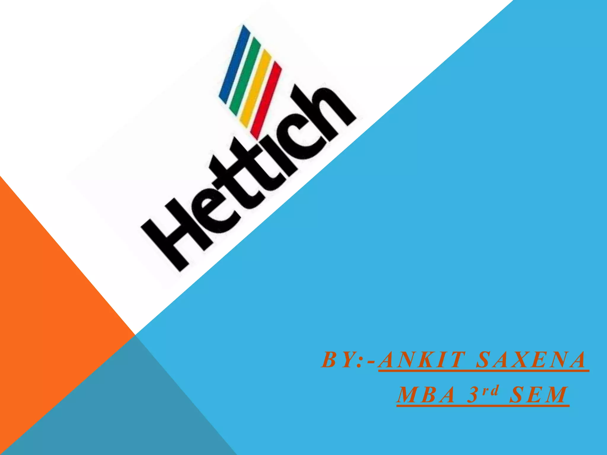 Internship HETTICH | PPTX