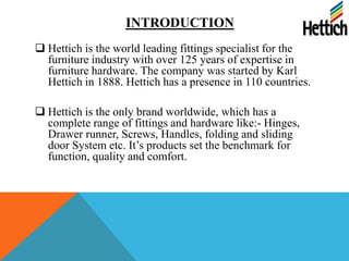 Internship HETTICH | PPT