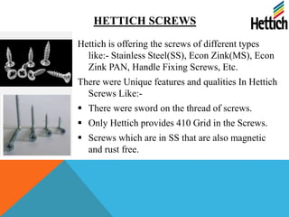 Internship HETTICH | PPT