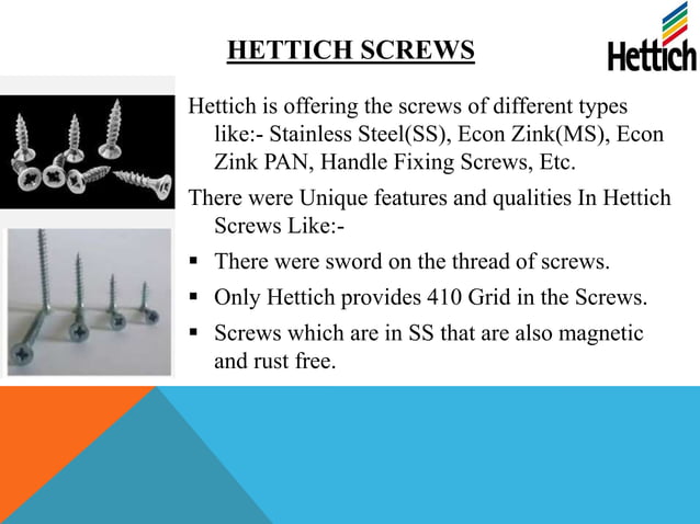 Internship HETTICH | PPT