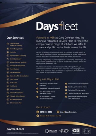 Days Fleet - Brochure | PDF