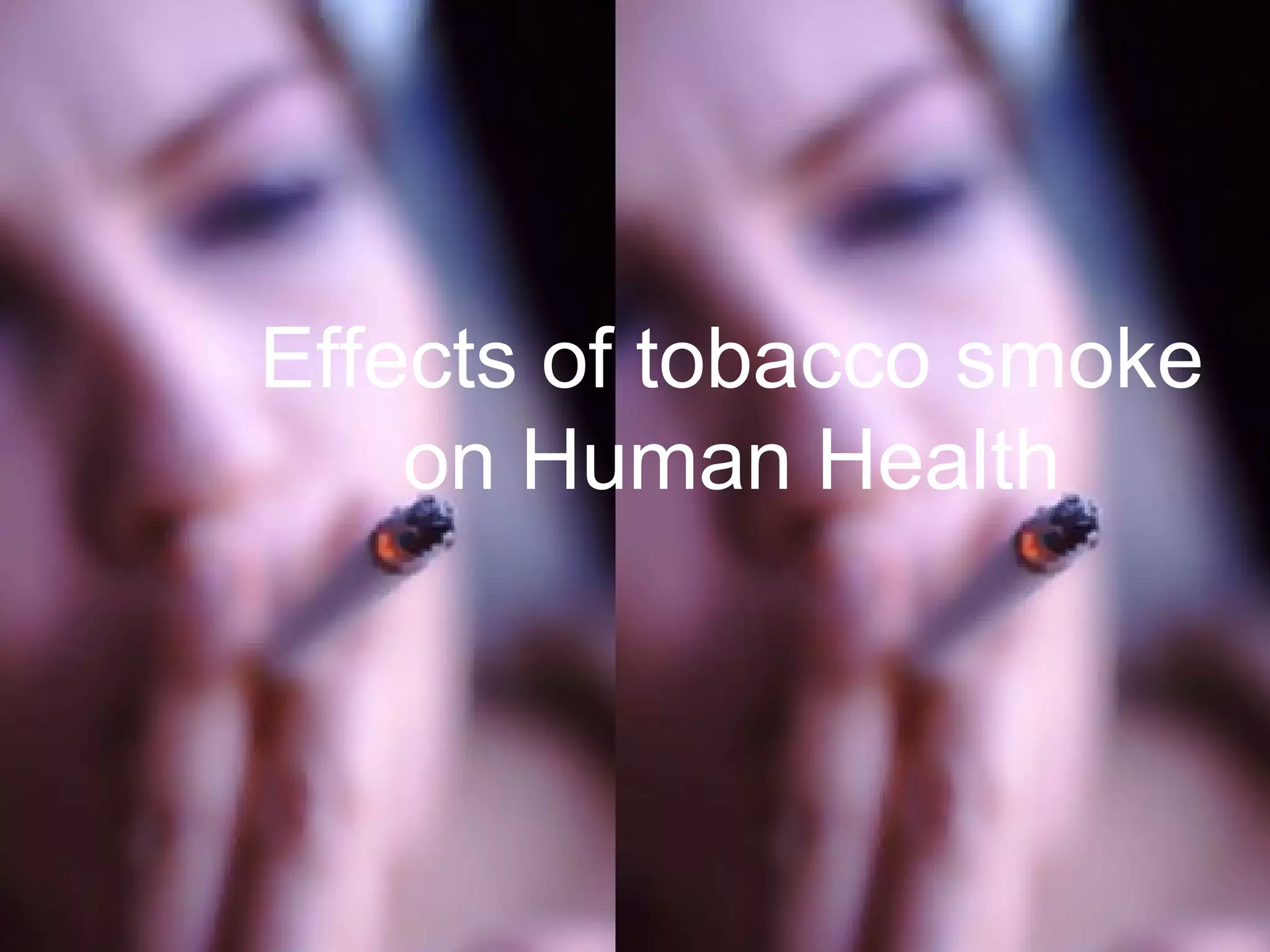 Chapter 10 Respiration Lesson 3 - Effects of tobacco smoke on human ...