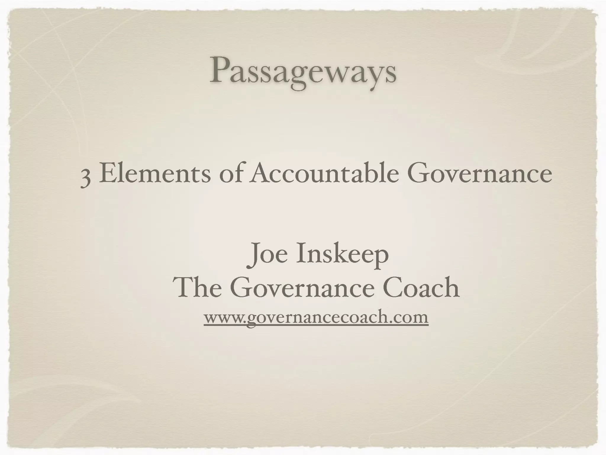 3 Things Your Board Must Do For Accountable Governance | PPT