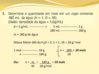 3 em qc - aula 8 - mol estudo da quantidade de mol | PDF