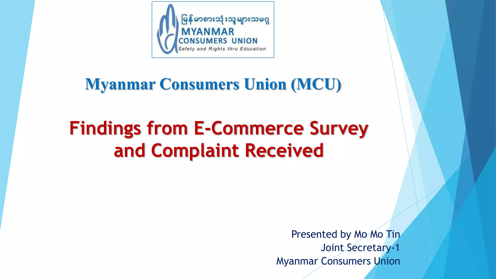 3e myanmar consumers u nion mdrf2020 | PPT