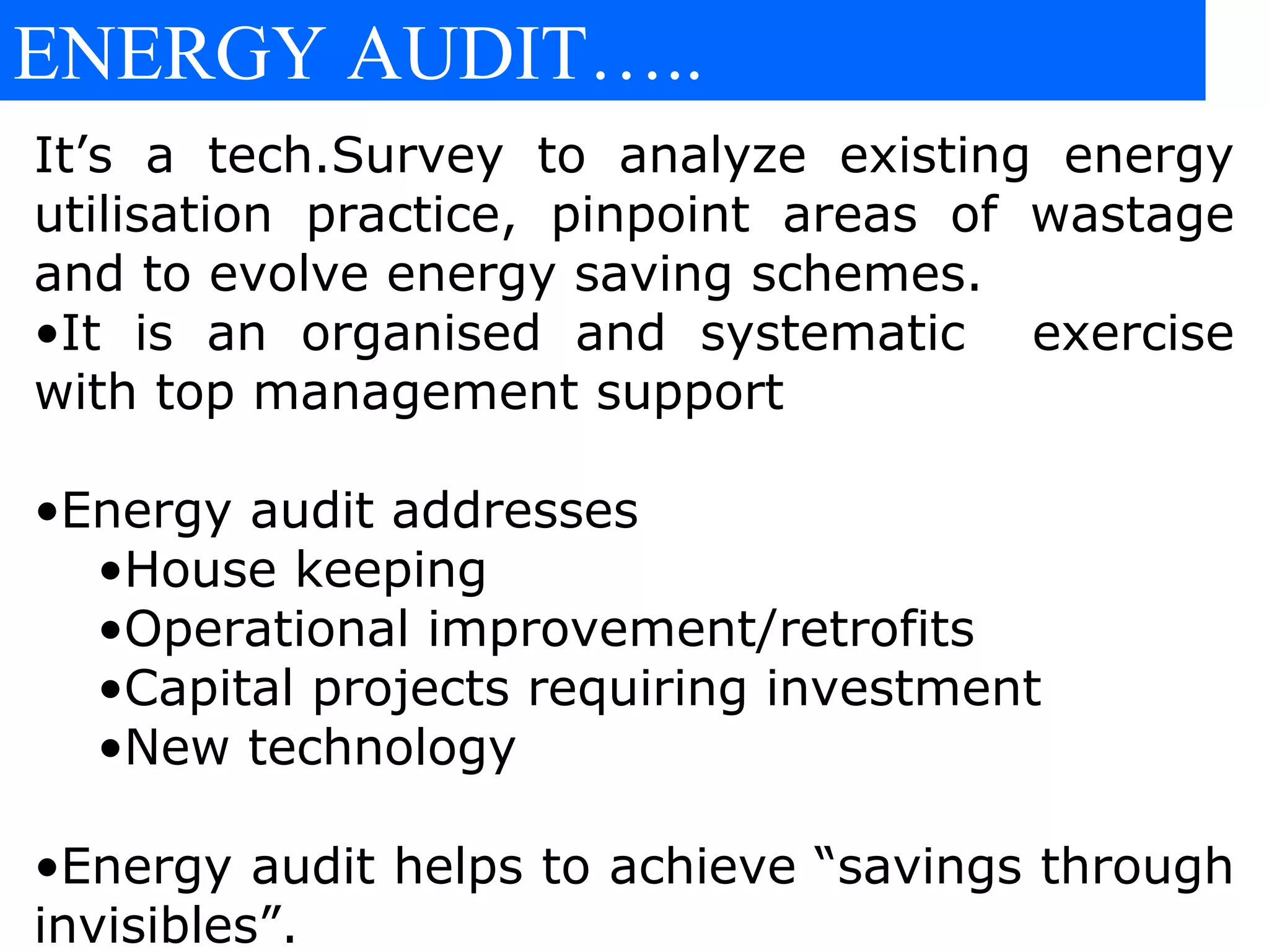 energy audit | PPT