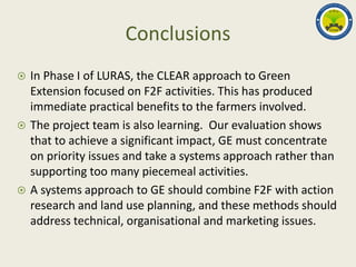 Green extension: experience of DTEAP and LURAS | PPT
