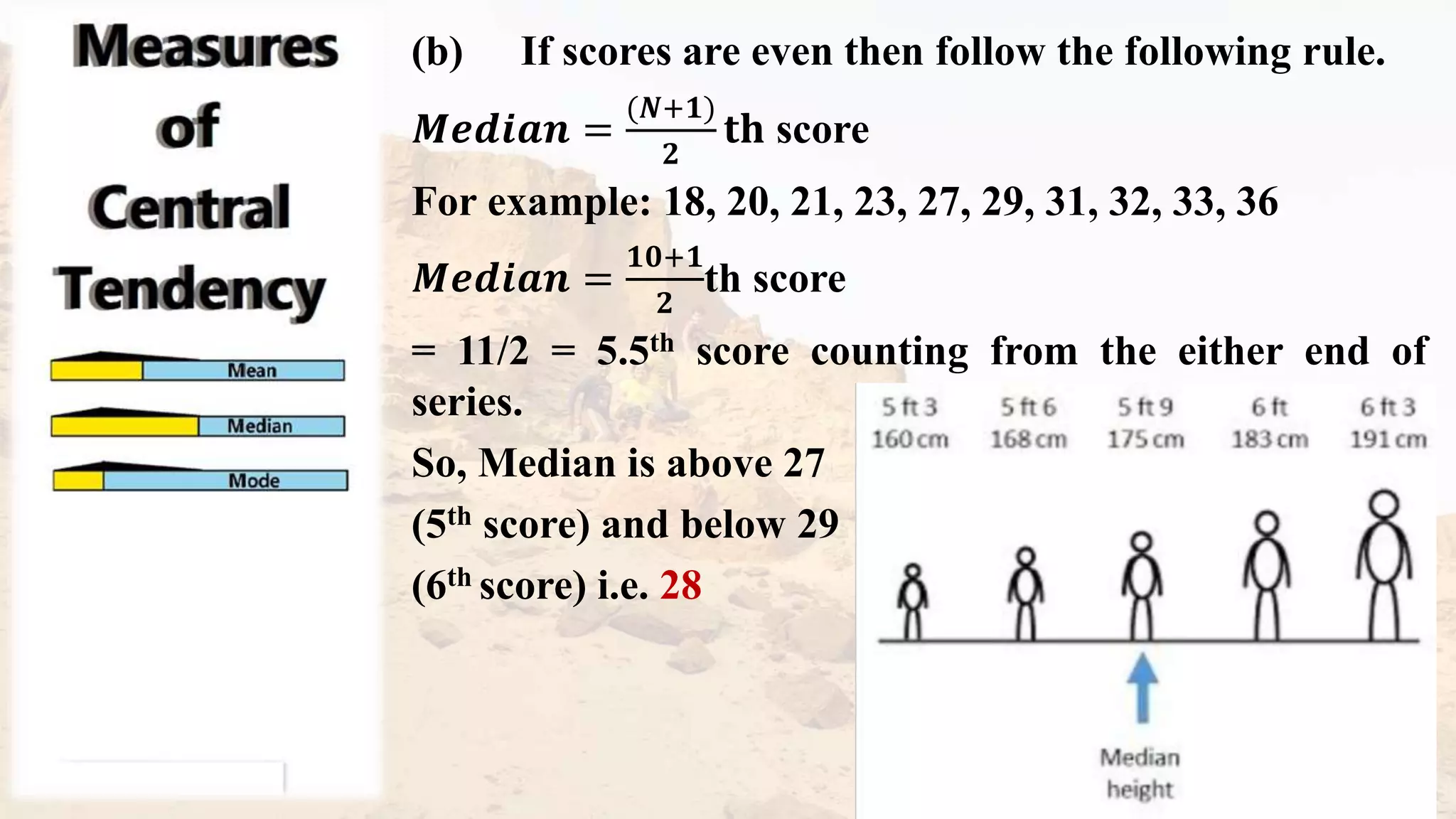 Measures of central tendencies | PPT