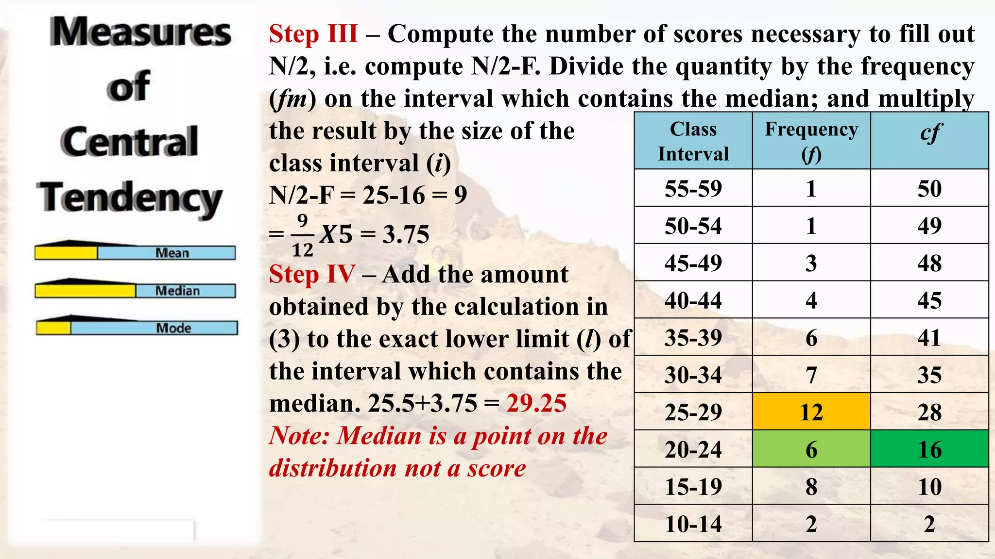 Measures of central tendencies | PPT