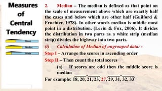 Measures of central tendencies | PPT