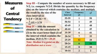 Measures of central tendencies | PPT