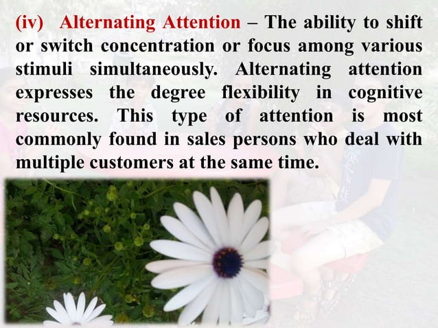 Types of attention (Four Major types and others) | PPSX