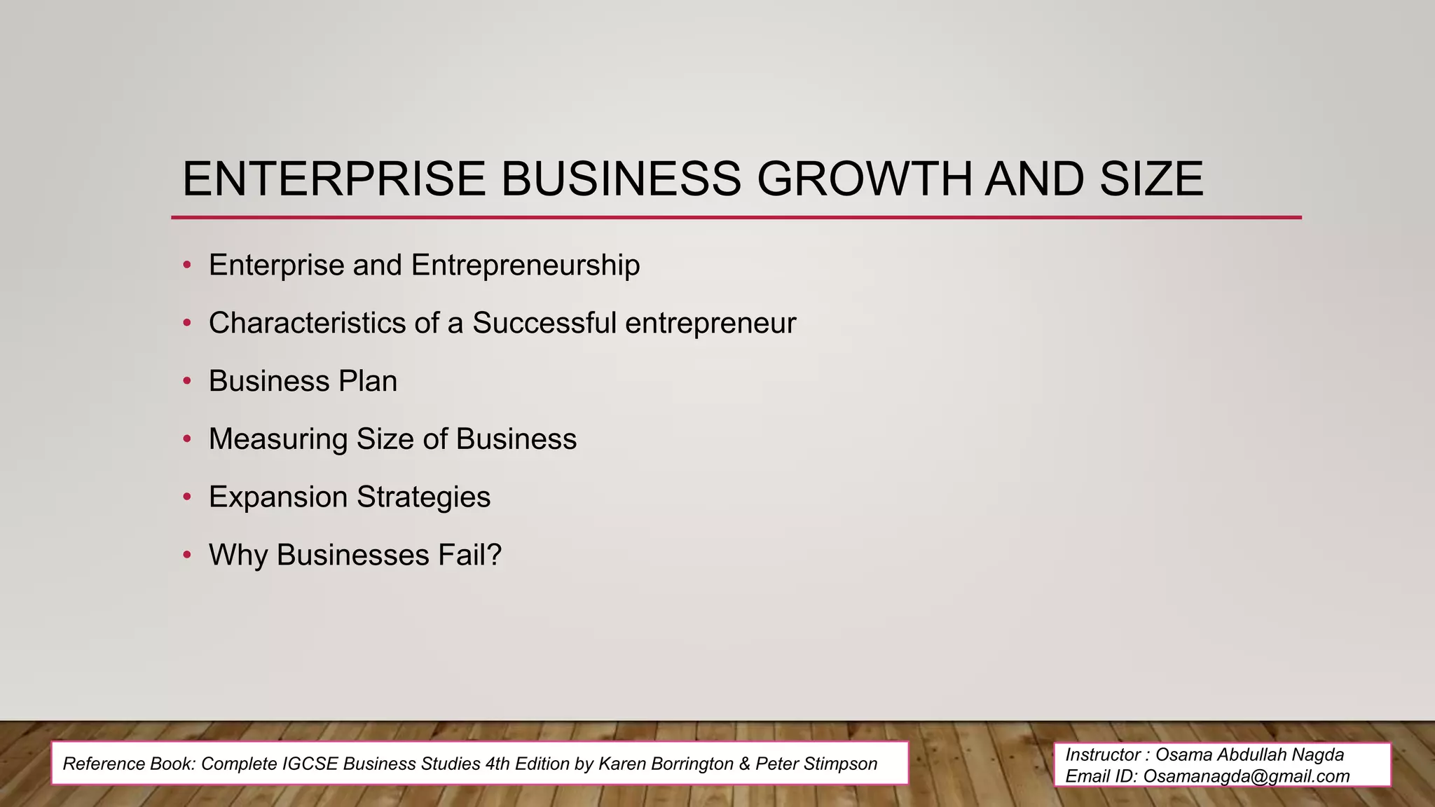 3 enterprise business growth and size | PPTX