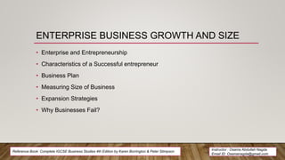 3 enterprise business growth and size | PPTX