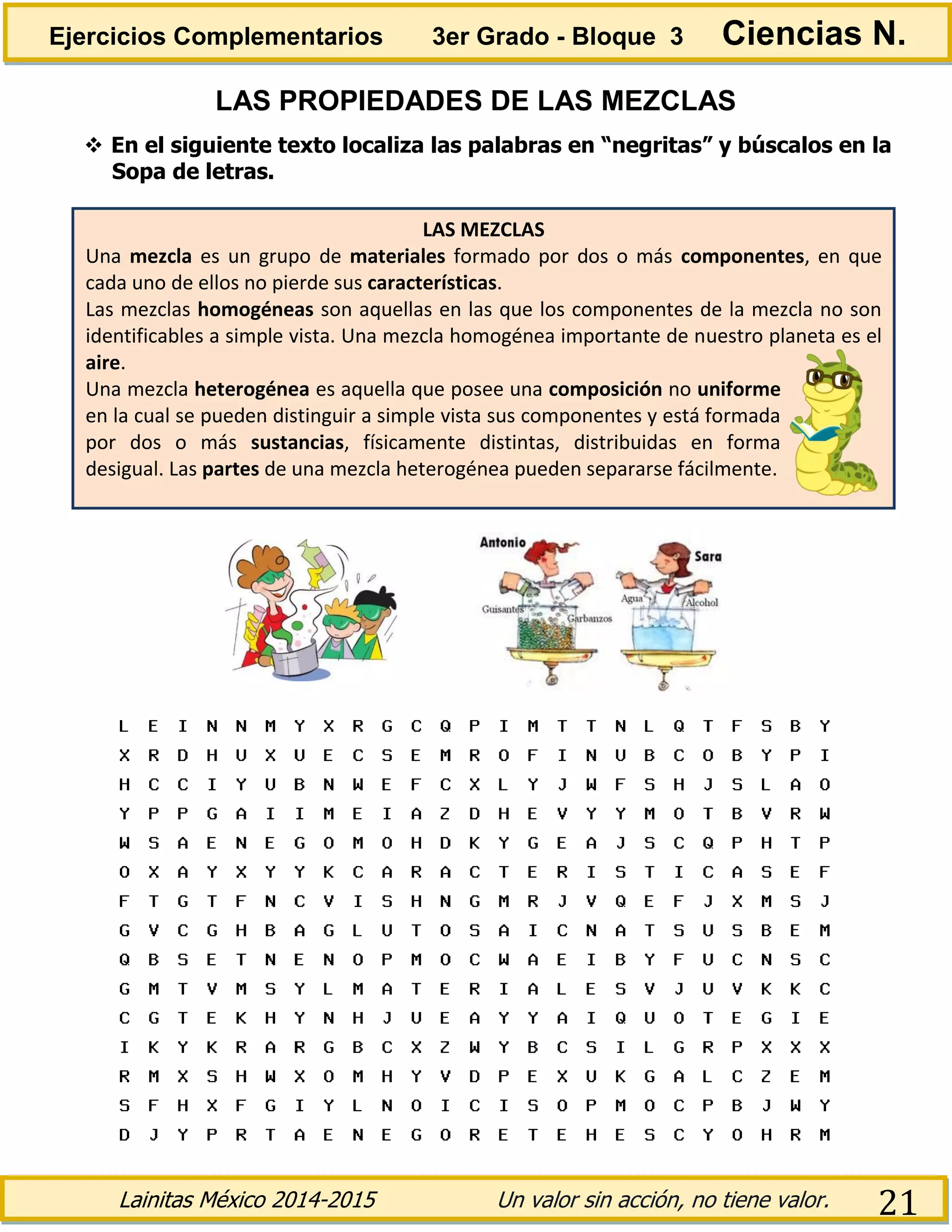 3er grado bloque 3 - ejercicios complementarios | PDF