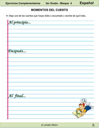 3er grado bloque 4 - ejercicios complementarios | PDF