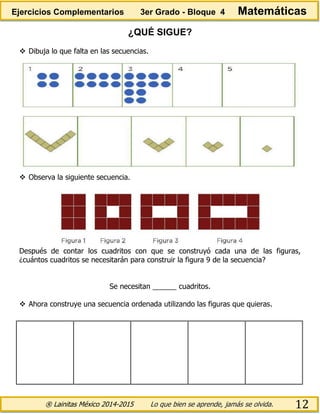 3er grado bloque 4 - ejercicios complementarios | PDF