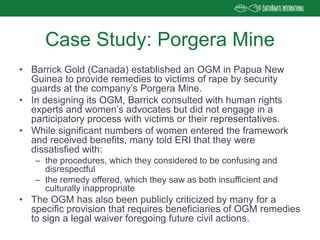 Community-Driven Operational Grievance Mechanism (OGM) | PPTX