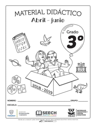 3ero actividades español | DOCX