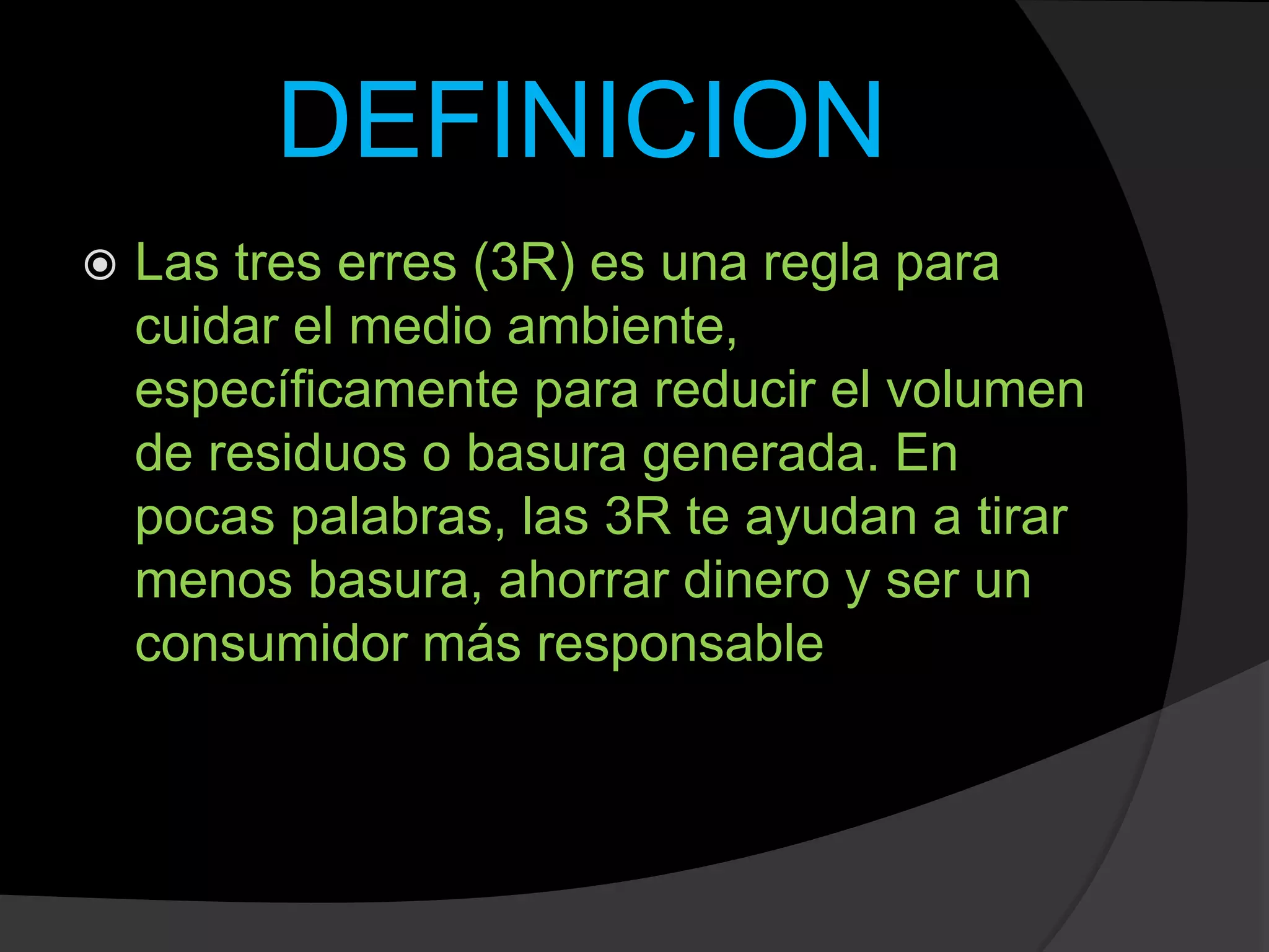 3 erres del reciclaje | PPTX
