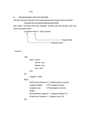 Das prog modul_14_record | DOC
