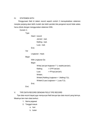 Das prog modul_14_record | DOC