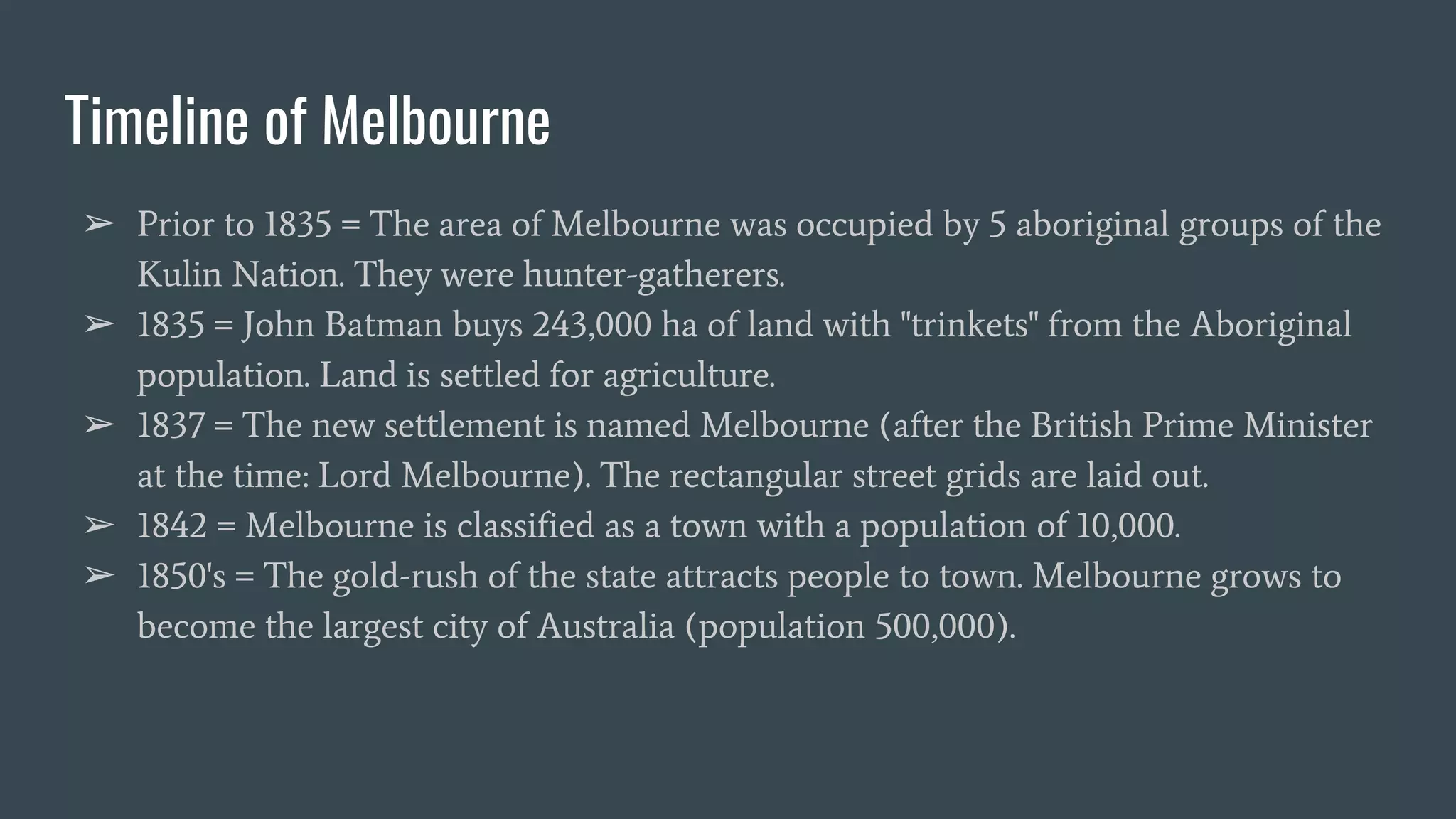 3 eso urbanisation, melbourne | PPTX