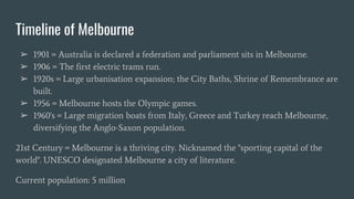 3 eso urbanisation, melbourne | PPT