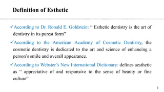 3 esthetic consideration | PPTX