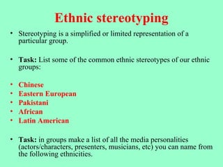 3 ethnicity 2 representation | PPT