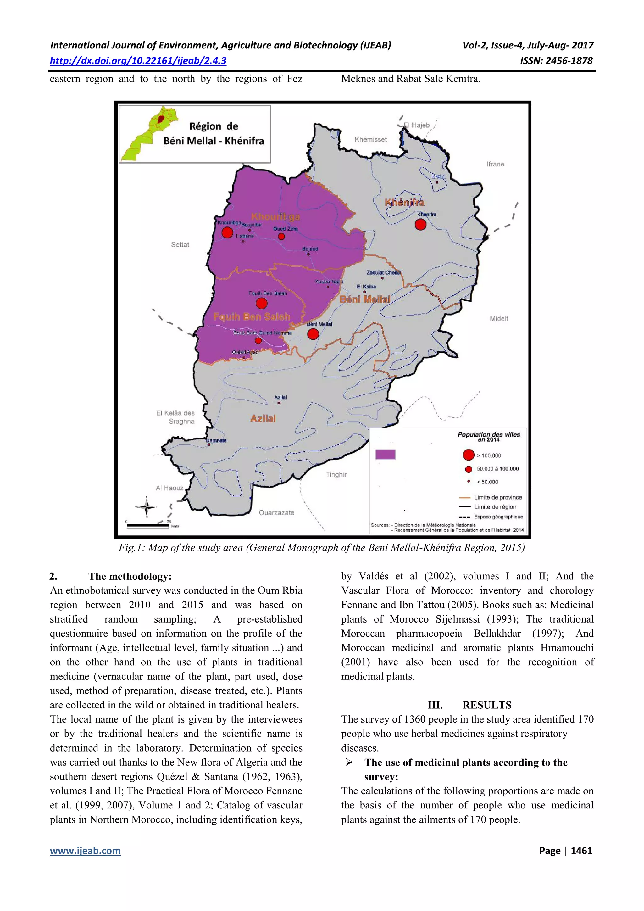 Ethnobotany Study of Medicinal Plants Used in the Treatment of ...