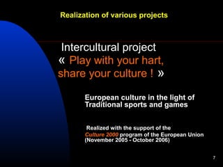 European Traditional Sports and Games Association - Guy Jaouen | PPT