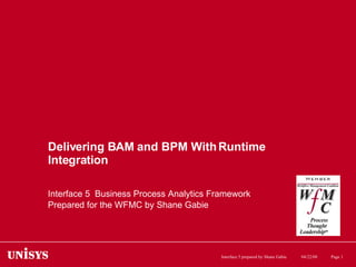 Delivering BAM & BPM With Run-Time Integration | PPT