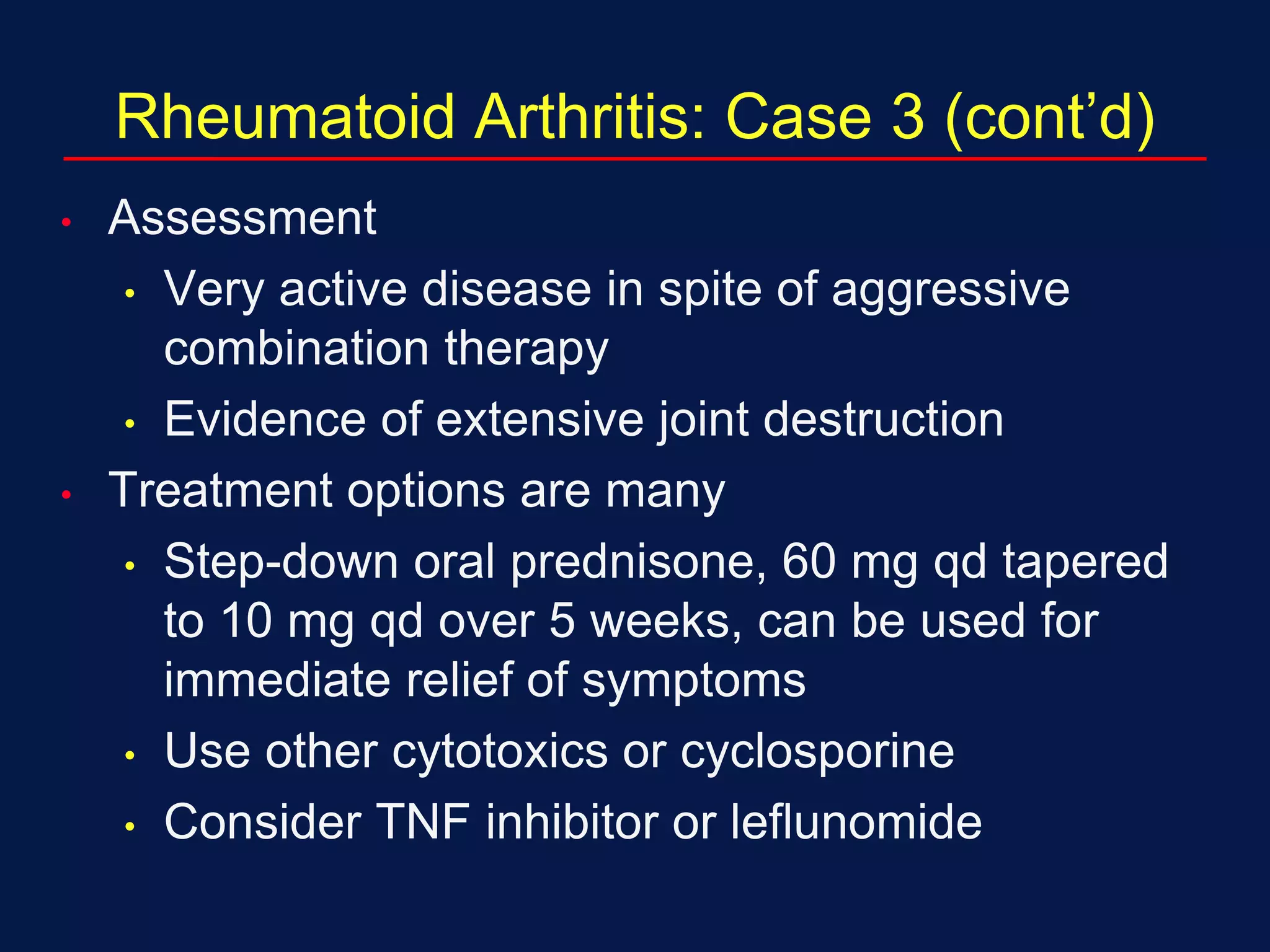 3 evaluation and management of rheumatoid arthritis | PPT